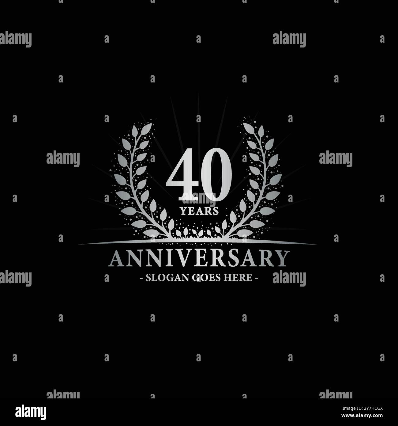 40 years celebrating anniversary logo. 40th years anniversary design ...