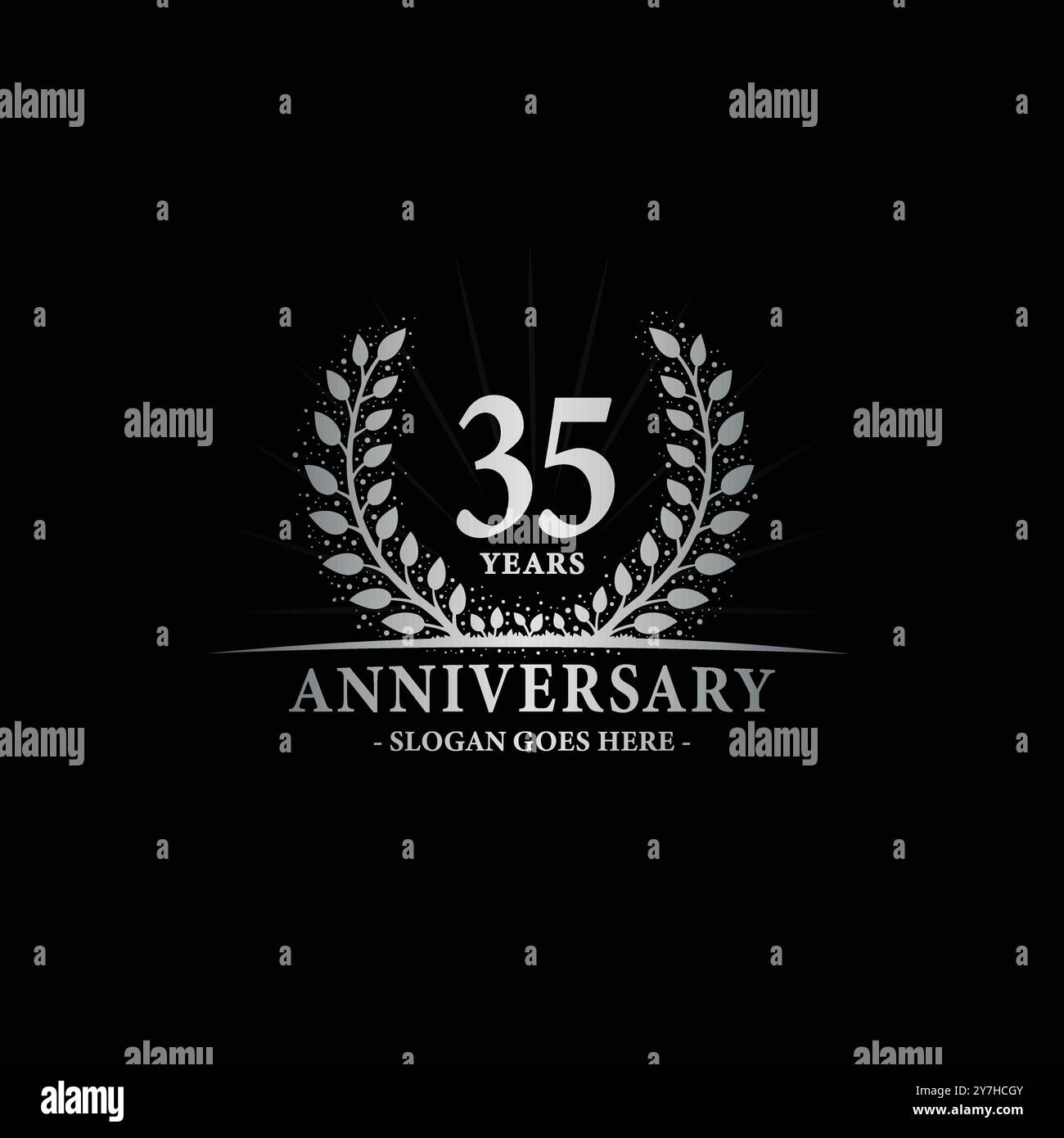 35 years celebrating anniversary logo. 35th years anniversary design ...