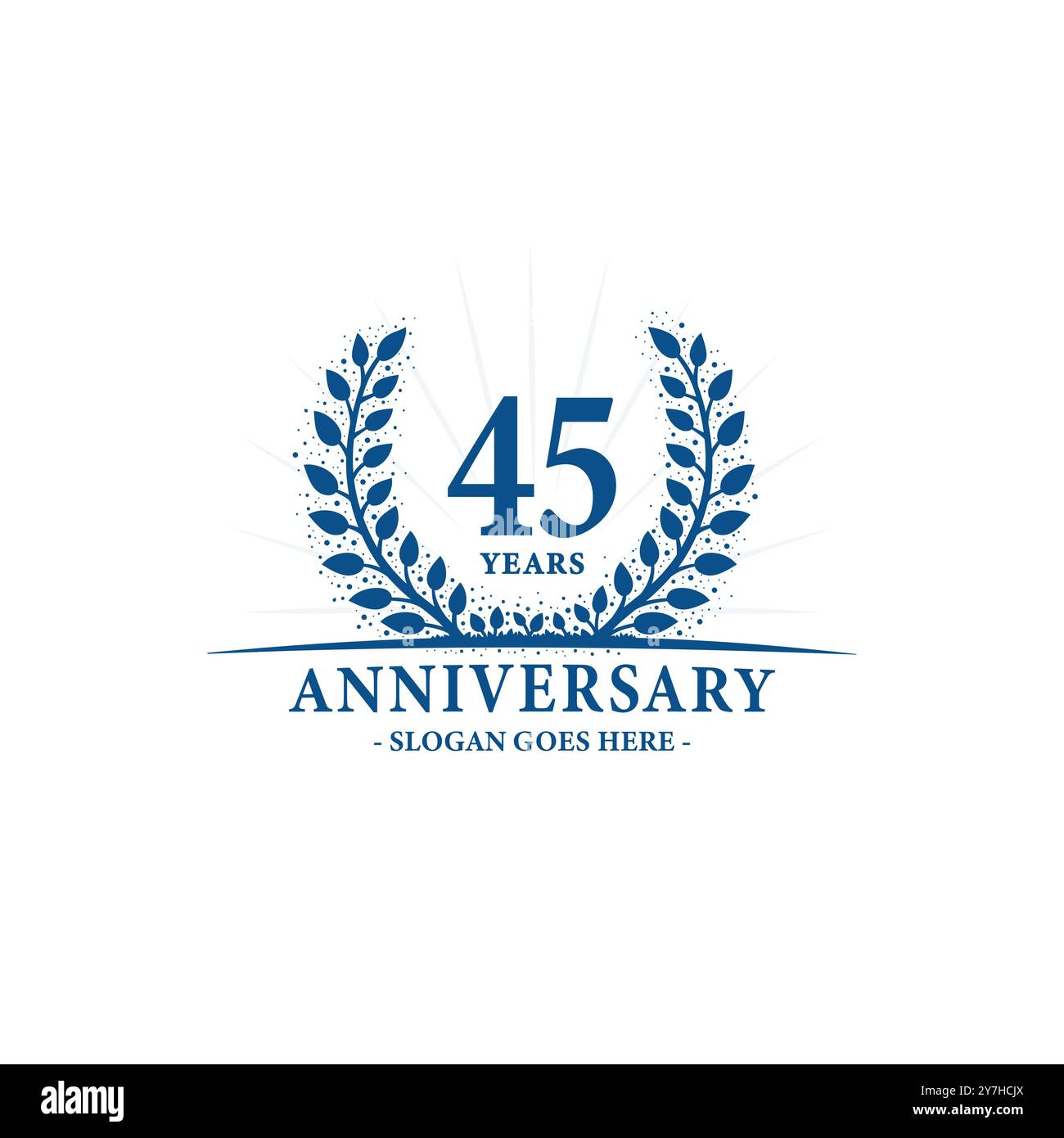 45 years celebrating anniversary logo. 45th years anniversary design ...