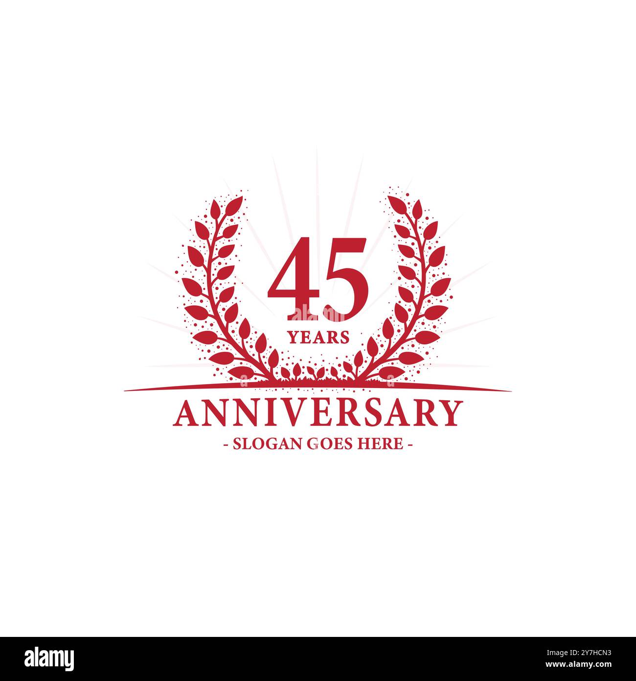 45 years celebrating anniversary logo. 45th years anniversary design ...