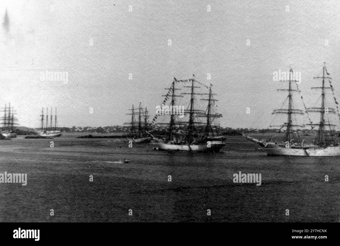 YACHTING PICTURED AT BERMUDA FIVE OF THE TALL SHIPS IN HAMILTON ; 4 ...
