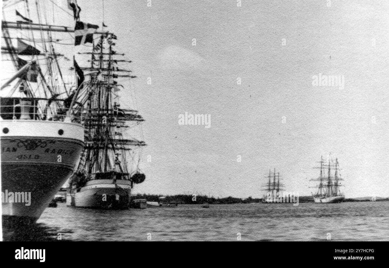 YACHTING CHRISTIAN RADICH AFTER WINNING THE TALL SHIPS RACE IN HAMILTON ...