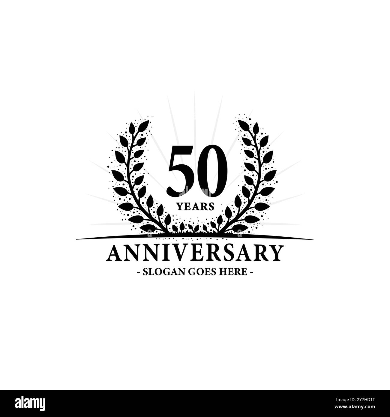 50 years celebrating anniversary logo. 50th years anniversary design ...
