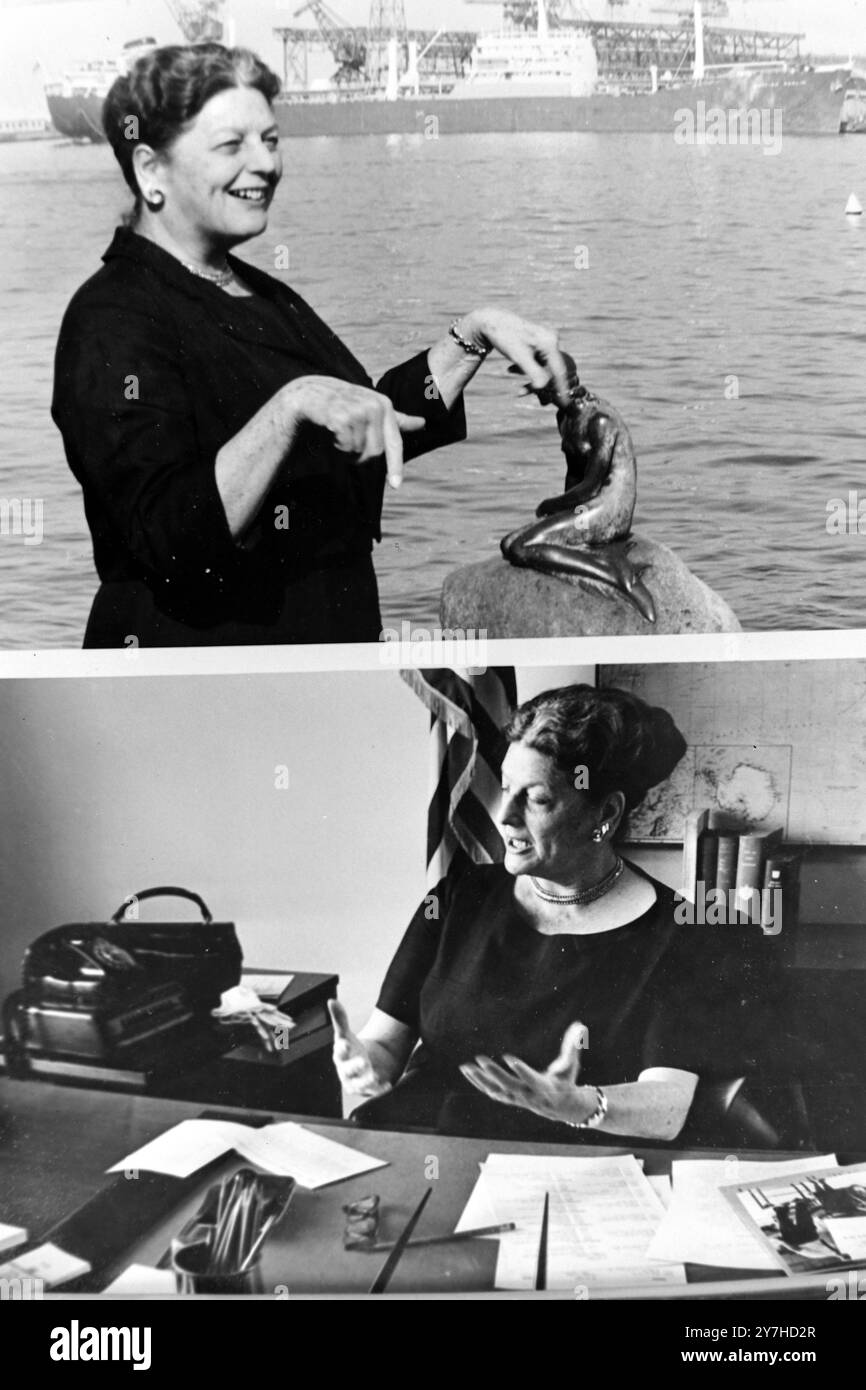 KATHARINE ELKUS WHITE MRS US AMBASSADOR TO DENMARK IN COPENHAGEN / ; 2 ...