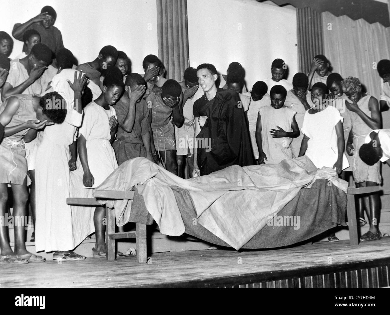 A SCENE FROM A PLAY CEASAR IN DAR ES SALAAM, TANGANYIKA / ; 3 JULY 1964 ...