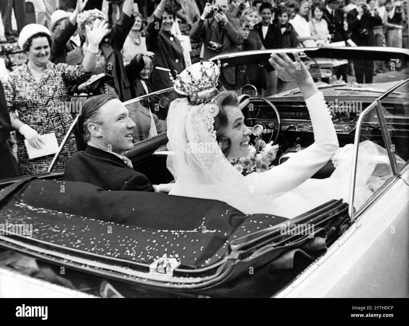 PRINCESS MARGARETHA AND JOHN AMBLER WEDDING IN SWEDEN ; 1 JULY 1964 ...