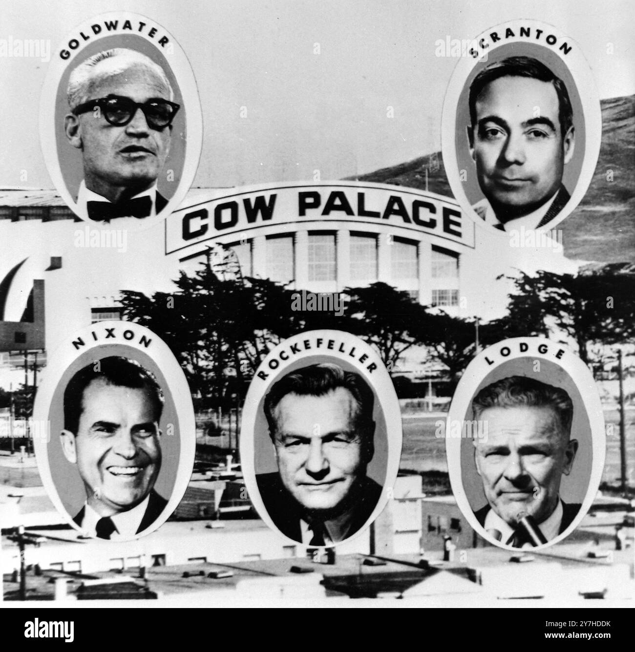 HENRY CABOT LODGE, BARRY GOLDWATER, WILLIAM NIXON, NELSON ROCKEFELLER ...