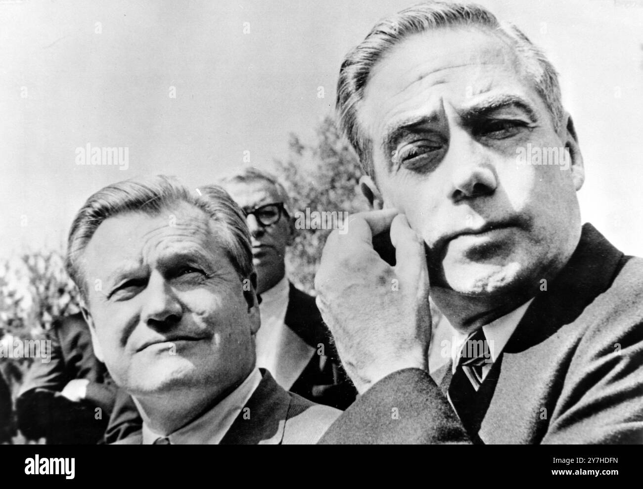 GOVERNOR NELSON ROCKEFELLER WITH GOVERNOR WILLIAM SCRANTON IN ...