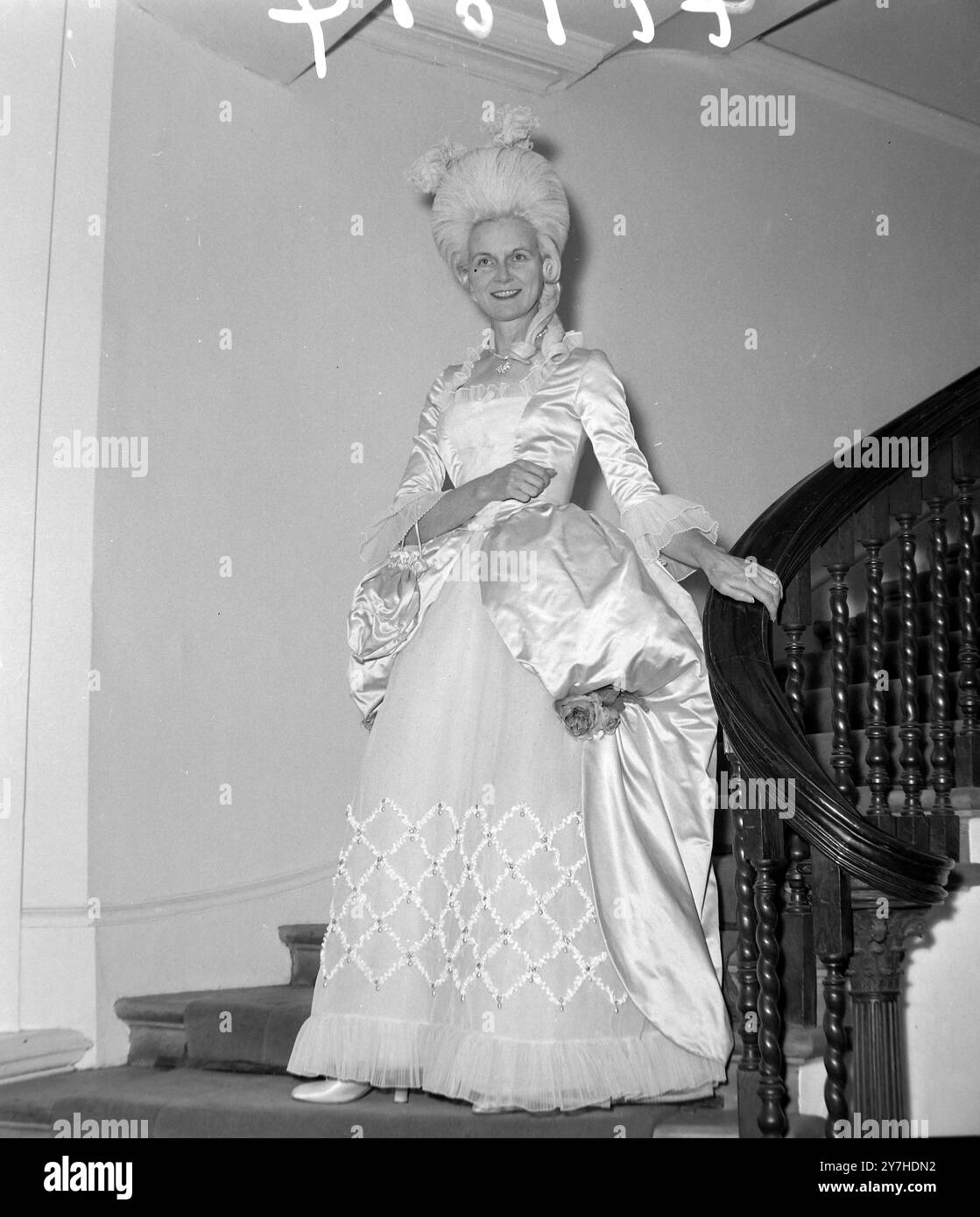 LADY LOWSON MODELLING EVENING DRESS IN LONDON / ; 30 JUNE 1964 Stock ...
