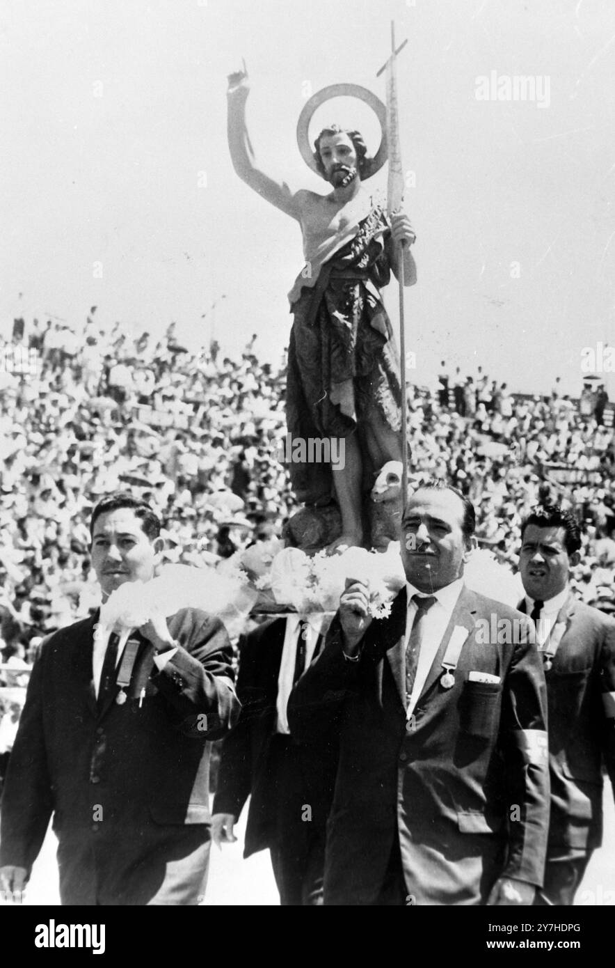 SAN JUAN FIESTA PROCESSION IN NEW YORK ; 30 JUNE 1964 Stock Photo - Alamy