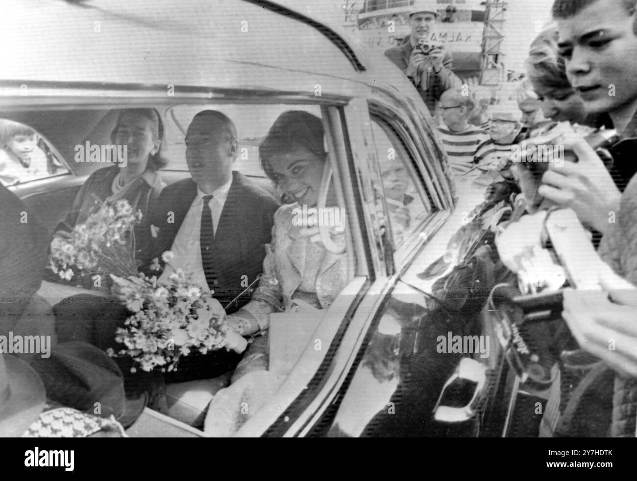 JOHN AMBLER WEDS PRINCESS MARGARETHA IN SWEDEN ; 29 JUNE 1964 Stock ...