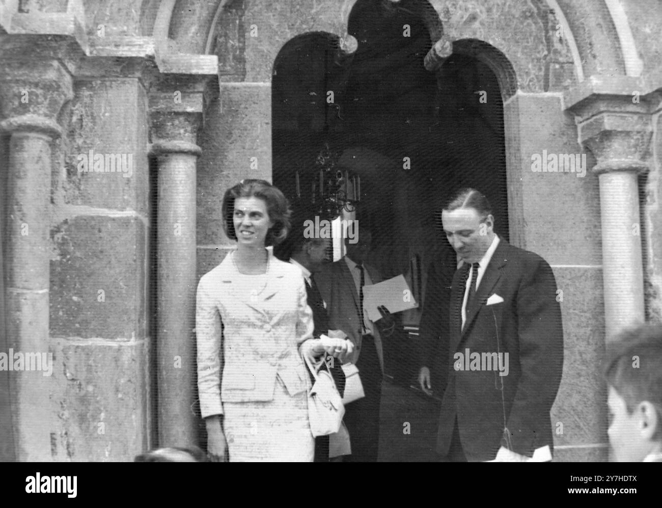 JOHN AMBLER WEDS PRINCESS MARGARETHA IN SWEDEN ; 29 JUNE 1964 Stock ...