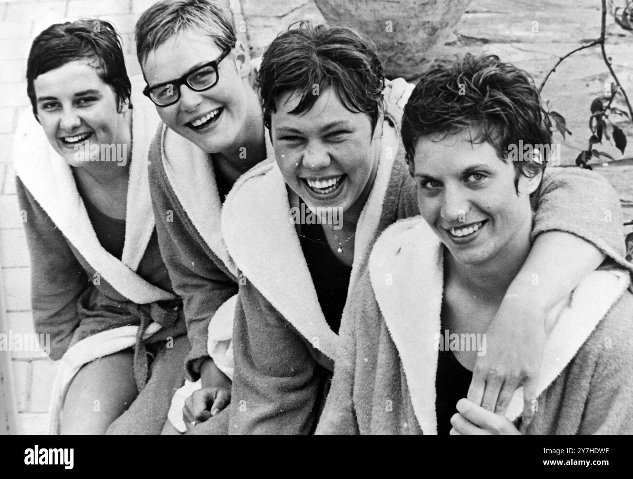 DUTCH SWIMMERS RIA VAN VELSEN, KLENIE BIMOLT, ADA KOK AND ERICA ...