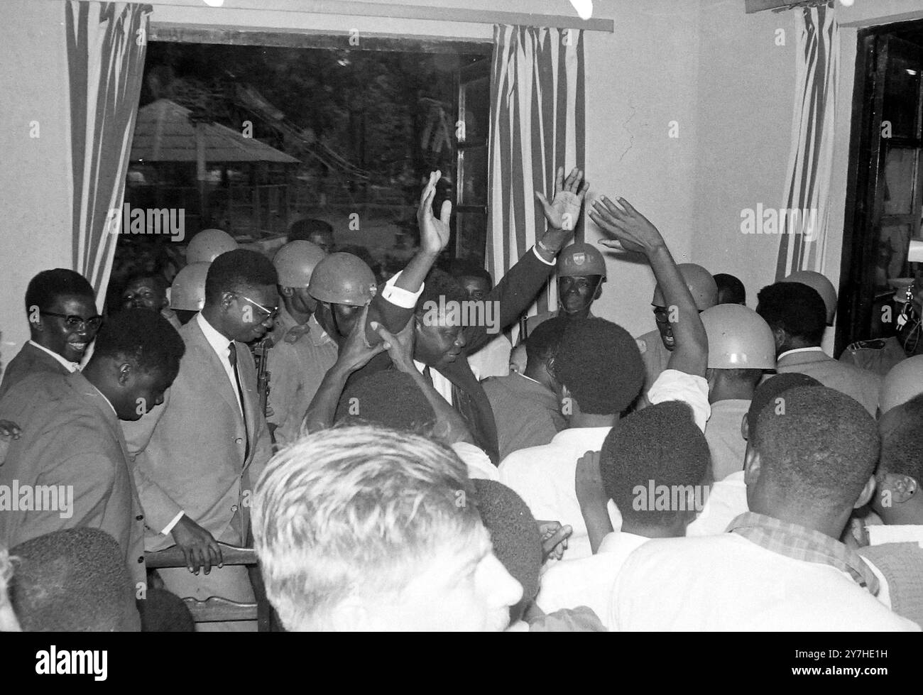 KATANGESE FORMER PRESIDENT MOISE TSHOMBE RETURNS TO CONGO ; 28 JUNE ...