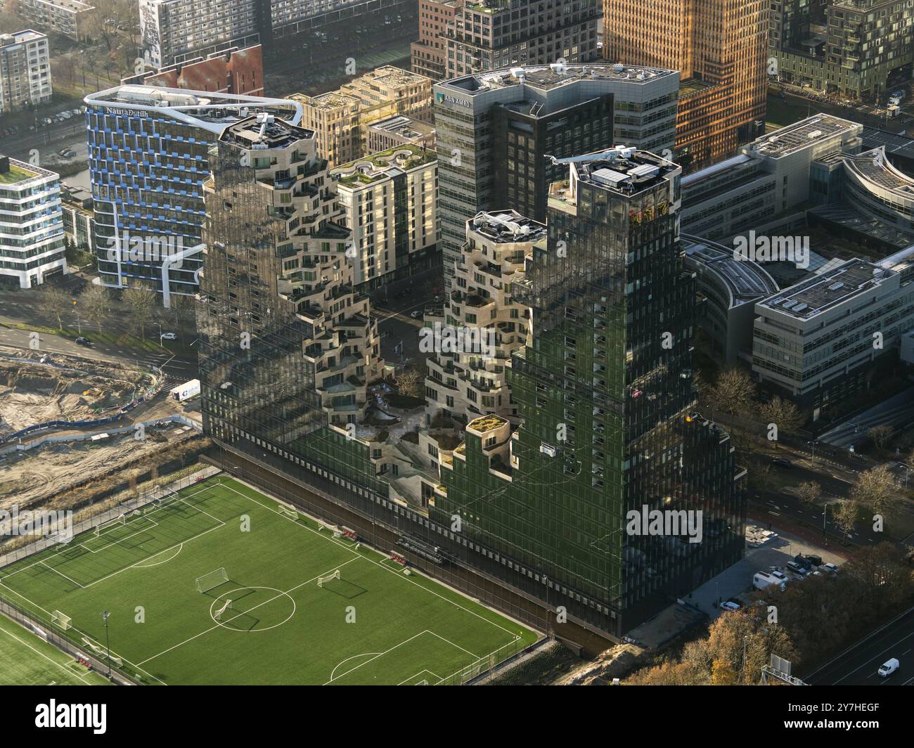 The Valley is a residential and office tower on the Zuidas in Amsterdam ...