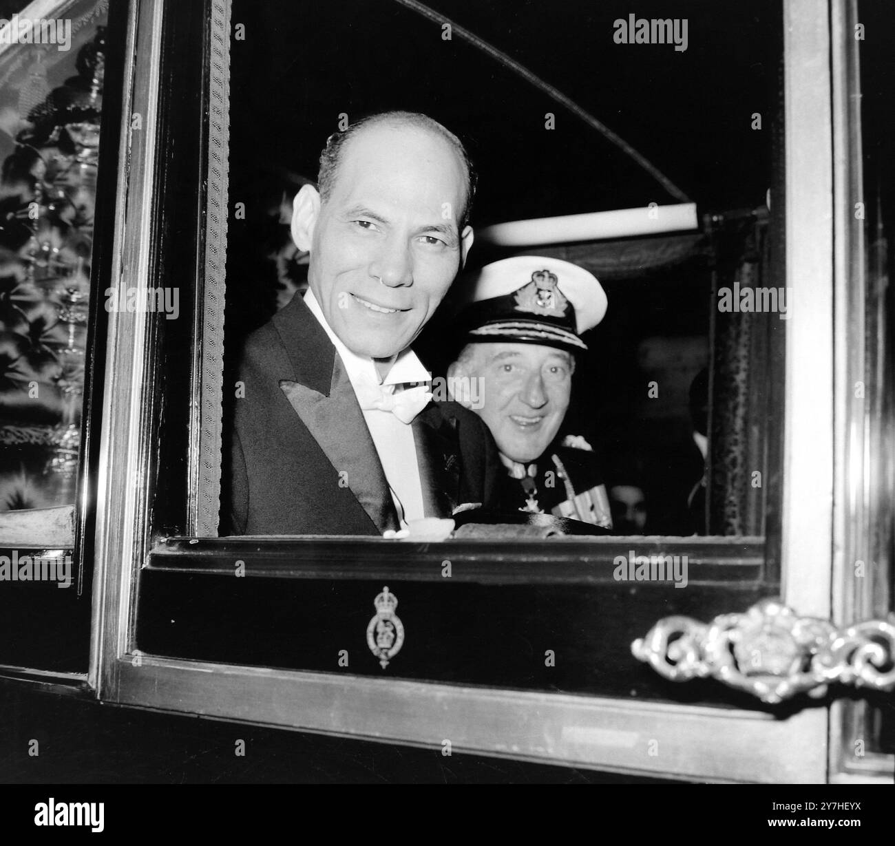 NEW UAR AMBASSADOR TO LONDON MOHAMED HAFEZ ISMAIL WITH THE EARL OF ...