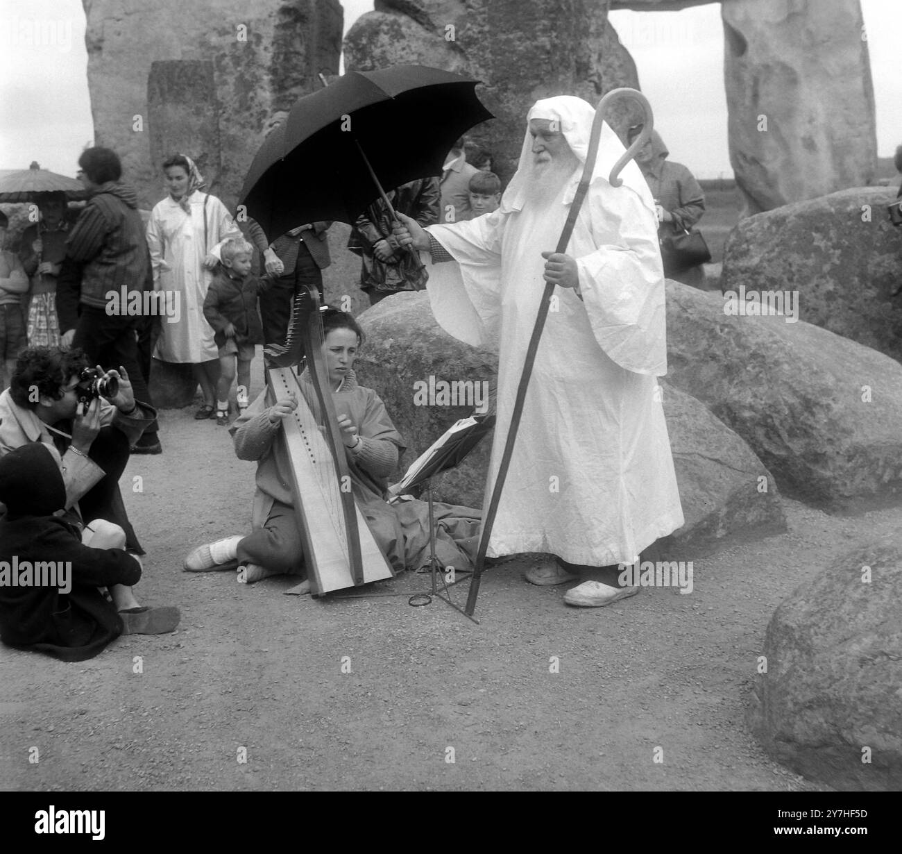21 JUNE 1964 Britain's oldest Druid, James Christian Duncan, of Romsey ...