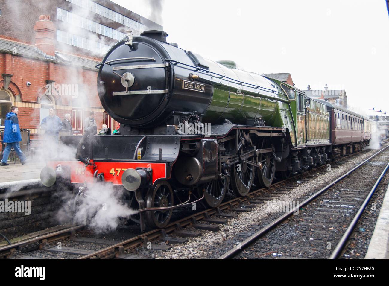 LNER 4771, Green Arrow, on the East Lancs Railway Stock Photo - Alamy