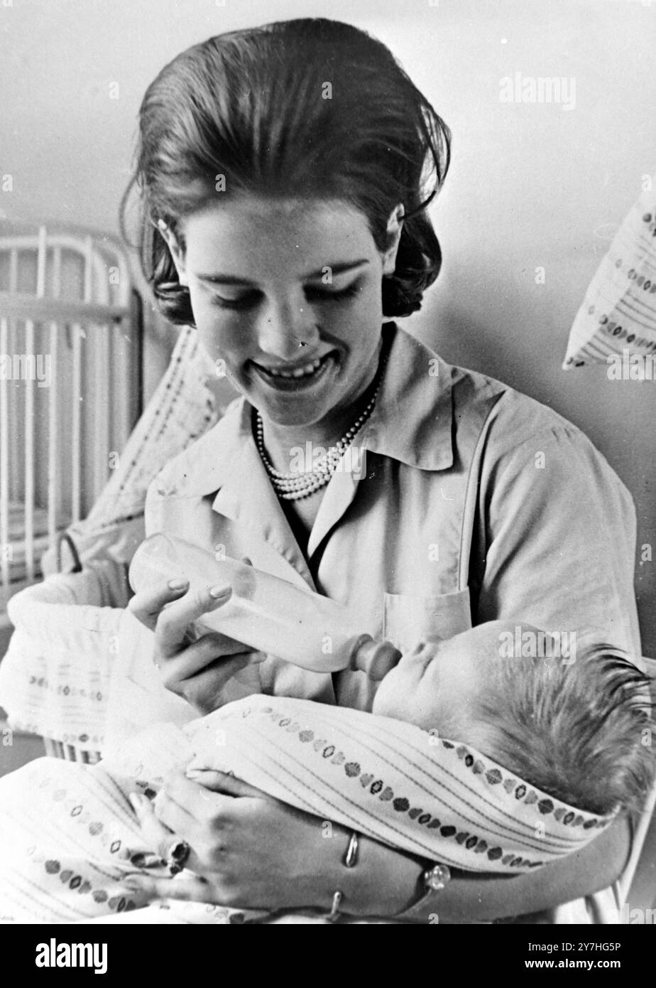 PRINCESS ANNE-MARIE AS A BABY NURSE IN COPENHAGEN, DENMARK ; 15 JUNE ...