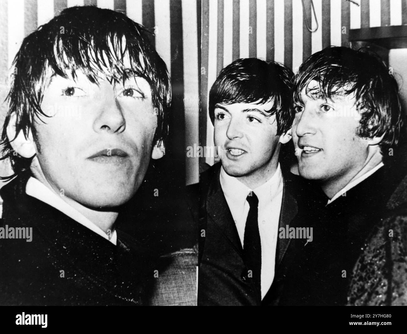 THE BEATLES GET WET IN SYDNEY / ; 14 JUNE 1964 Stock Photo - Alamy