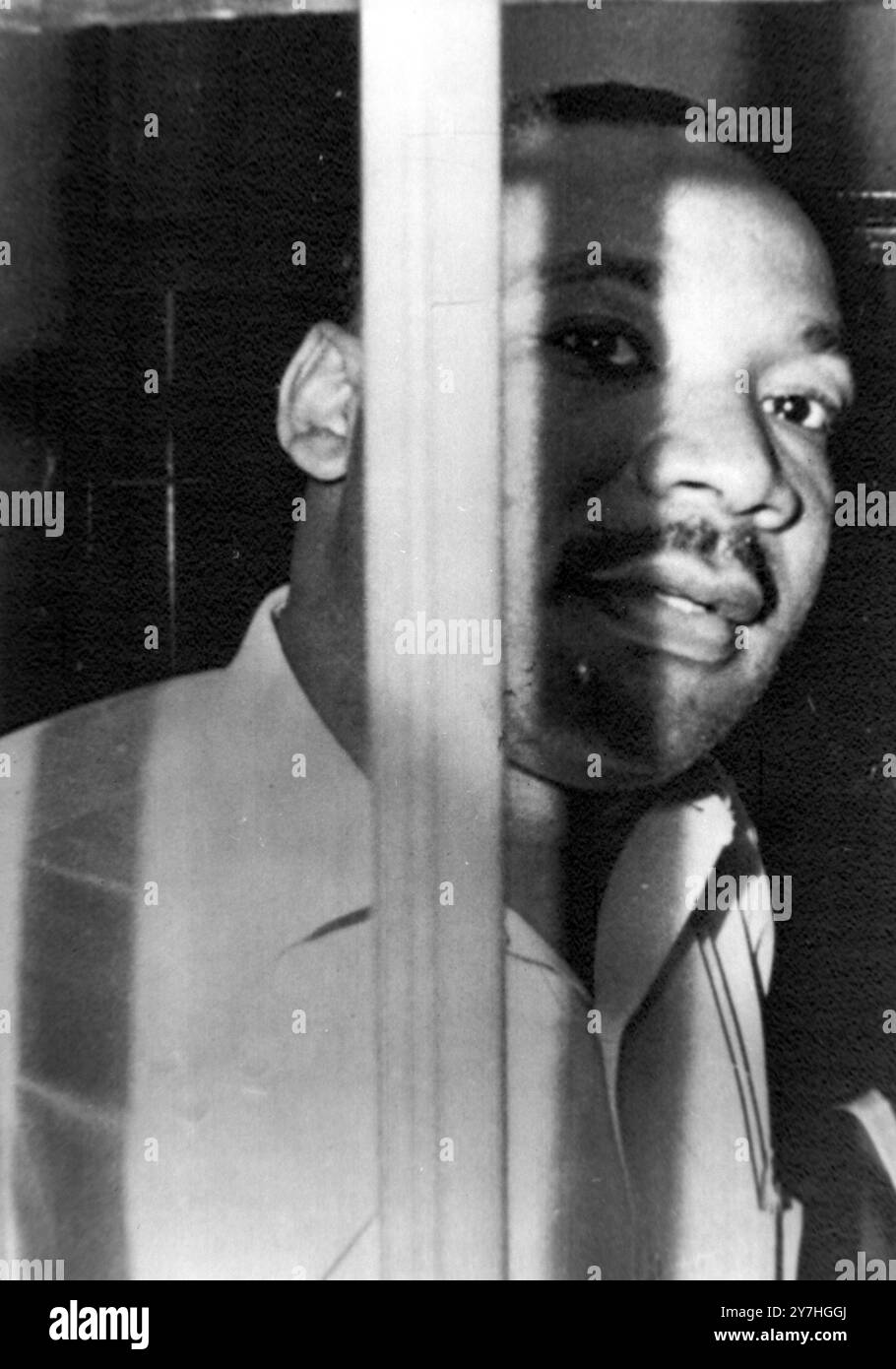 MARTIN LUTHER KING BEHIND CELL BARS IN ST AUGUSTINE, FLORIDA / ; 12 ...