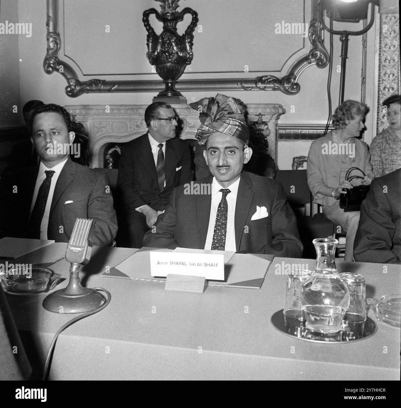 SHAIF AMIR BIN ALI IN LONDON FOR SOUTH ARABIAN CONFERENCE / ; 9 JUNE ...