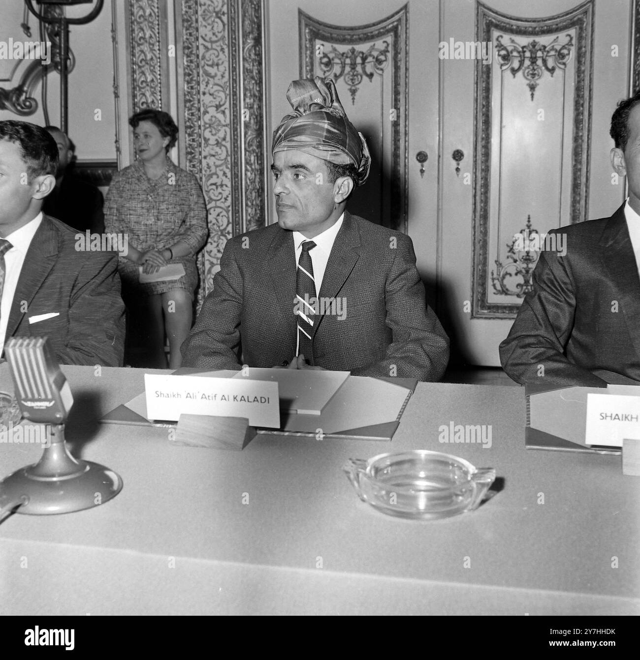 AL KALADI SHEIKH IN LONDON FOR SOUTH ARABIAN CONFERENCE ; 9 JUNE 1964 ...