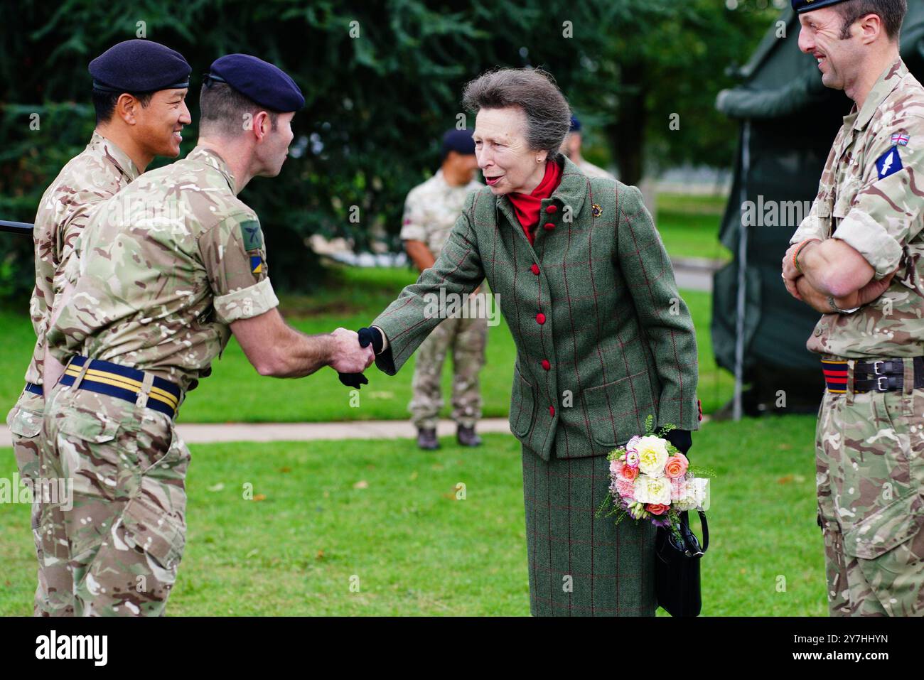 The Princess Royal, Colonel-in-Chief of the Royal Logistic Corps, meets ...