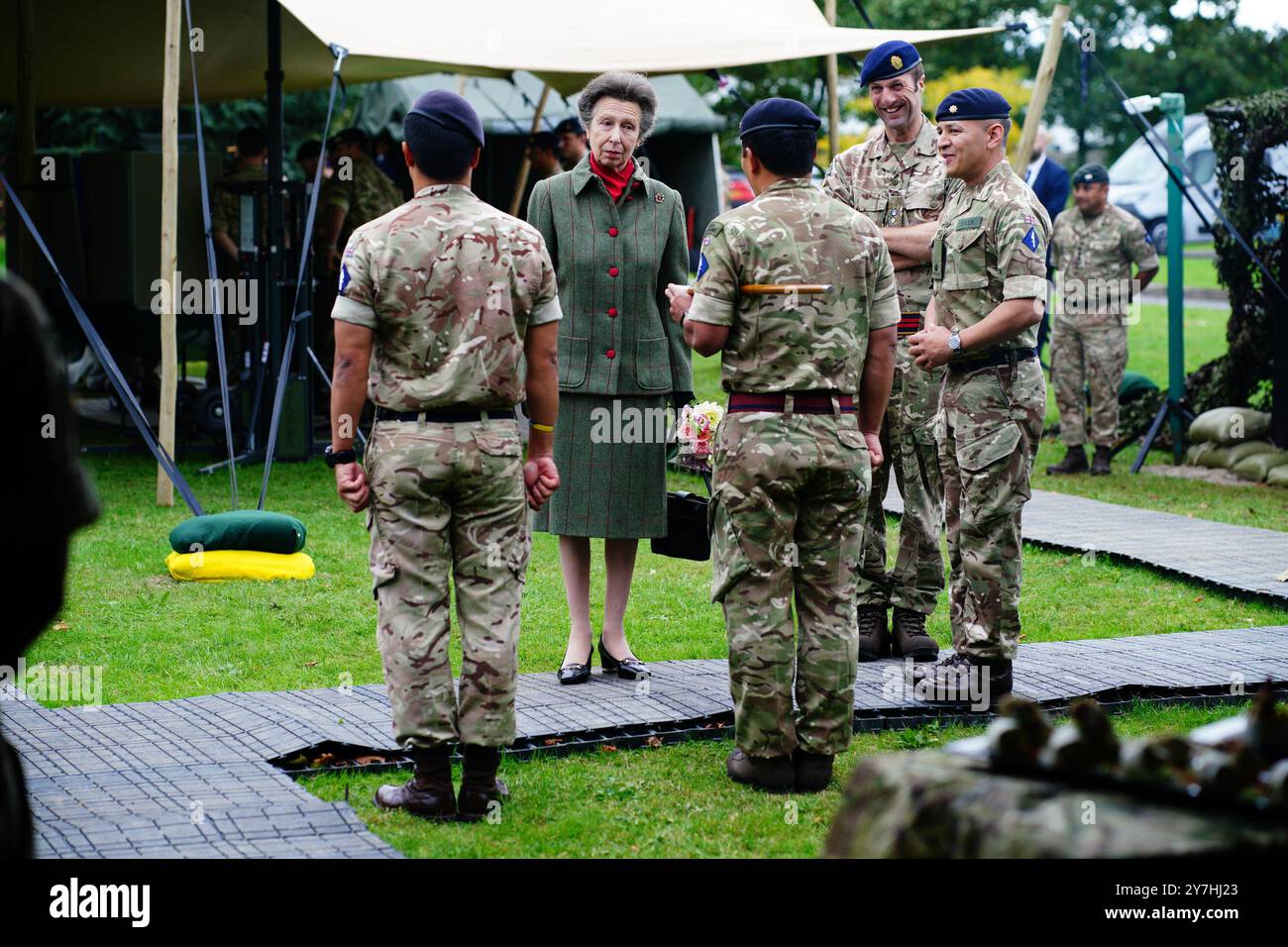 The Princess Royal, Colonel-in-Chief of the Royal Logistic Corps, meets ...