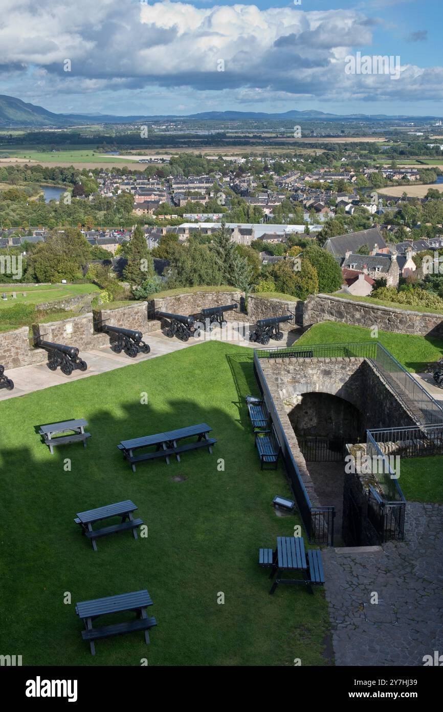 Eastern outer defensive wall of the French Spur at Stirling Castle ...
