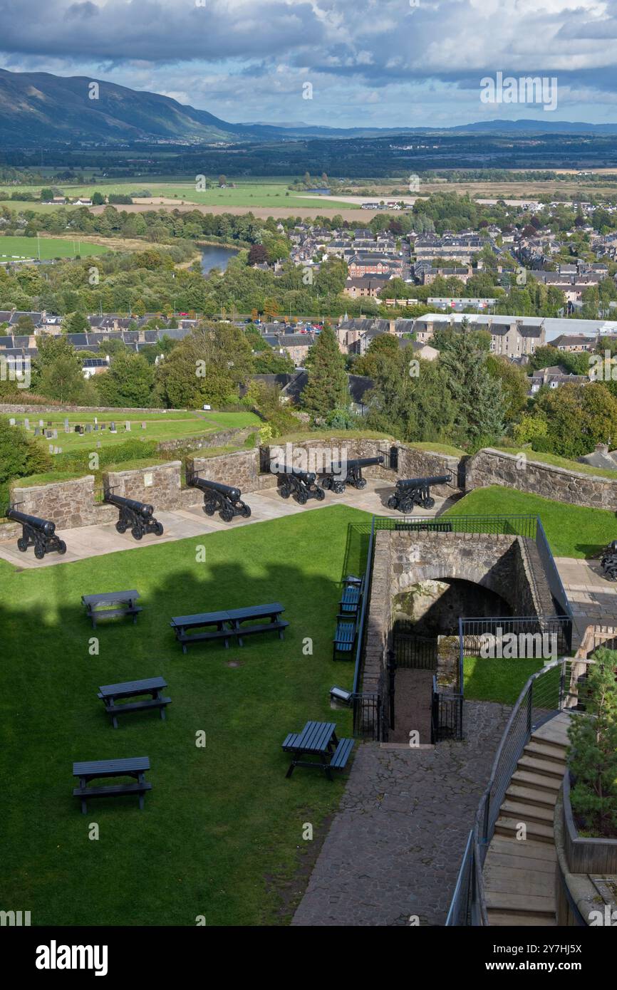 Eastern outer defensive wall of the French Spur at Stirling Castle ...