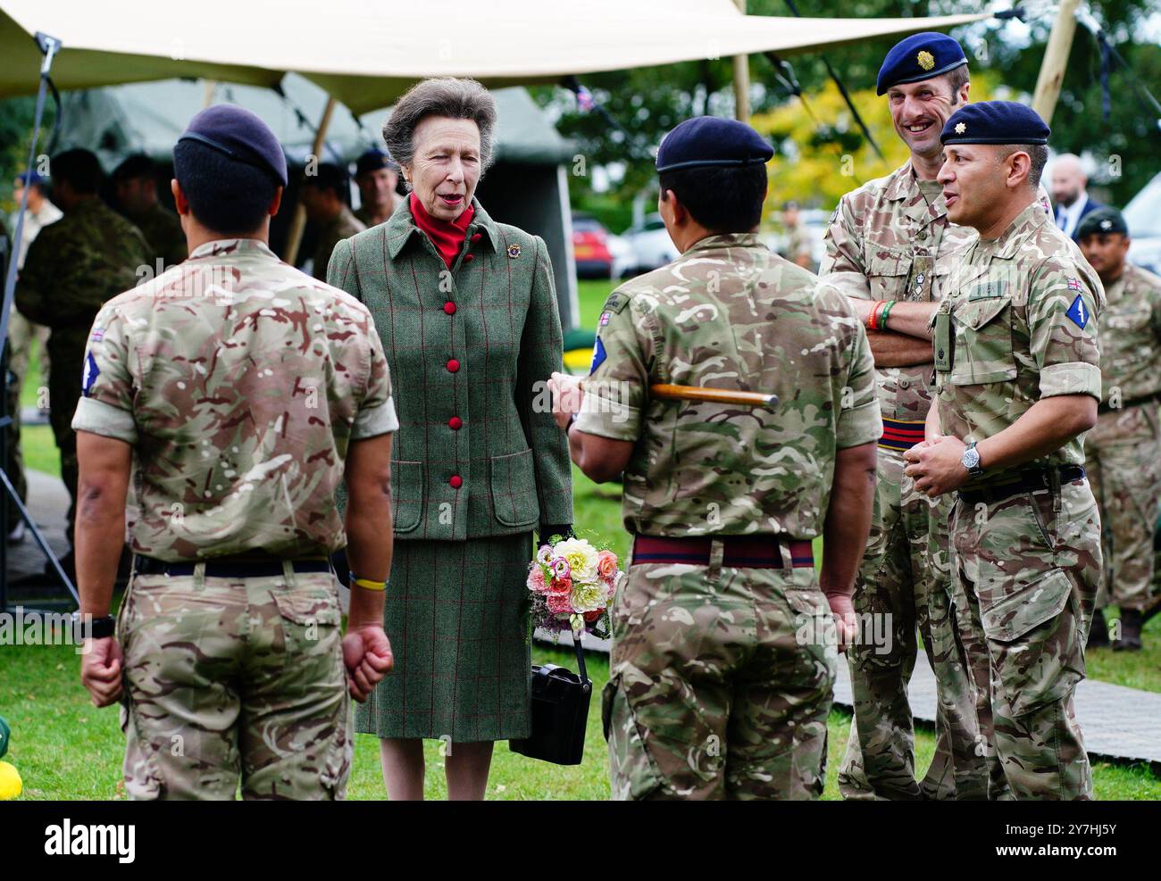 The Princess Royal, Colonel-in-Chief of the Royal Logistic Corps, meets ...
