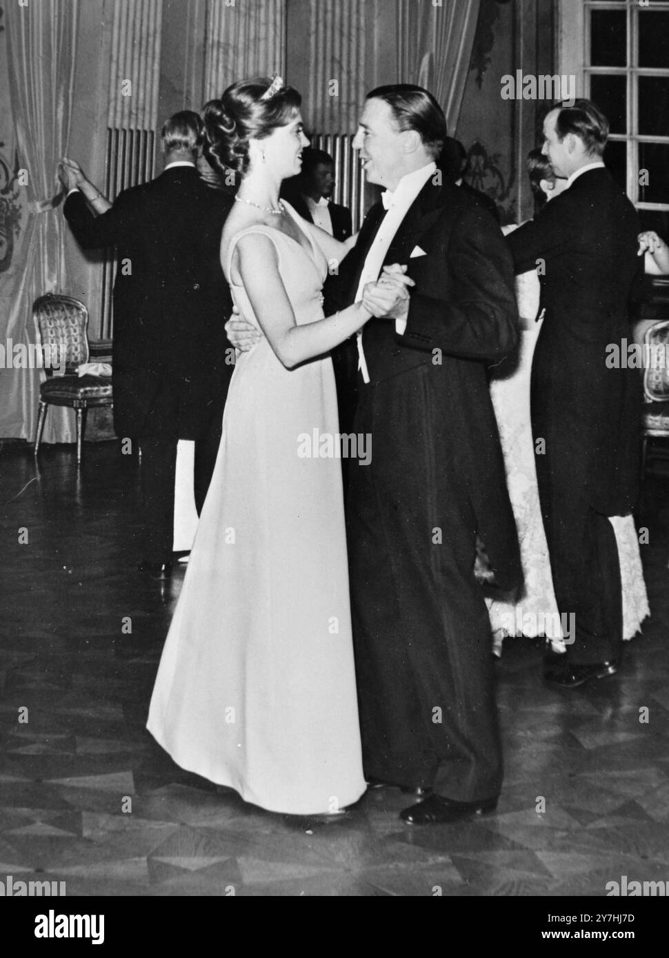 JOHN AMBLER DANCING WITH PRINCESS MARGARETHA OF SWEDEN IN STOCKHOLM ; 5 ...