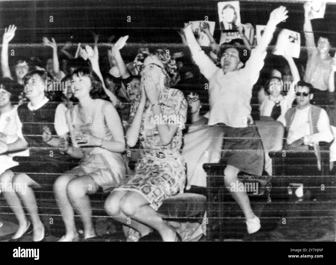 FANS OF THE DAVE CLARK FIVE GO WILD IN BOSTON ; 2 JUNE 1964 Stock Photo ...