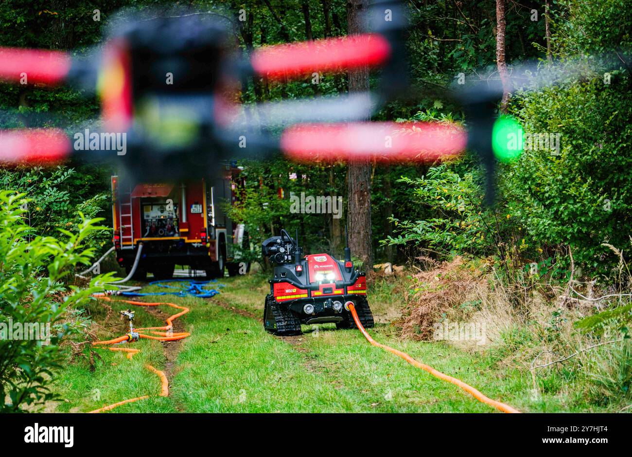 Hanau, Germany. 30th Sep, 2024. The extinguishing robot, also known as ...