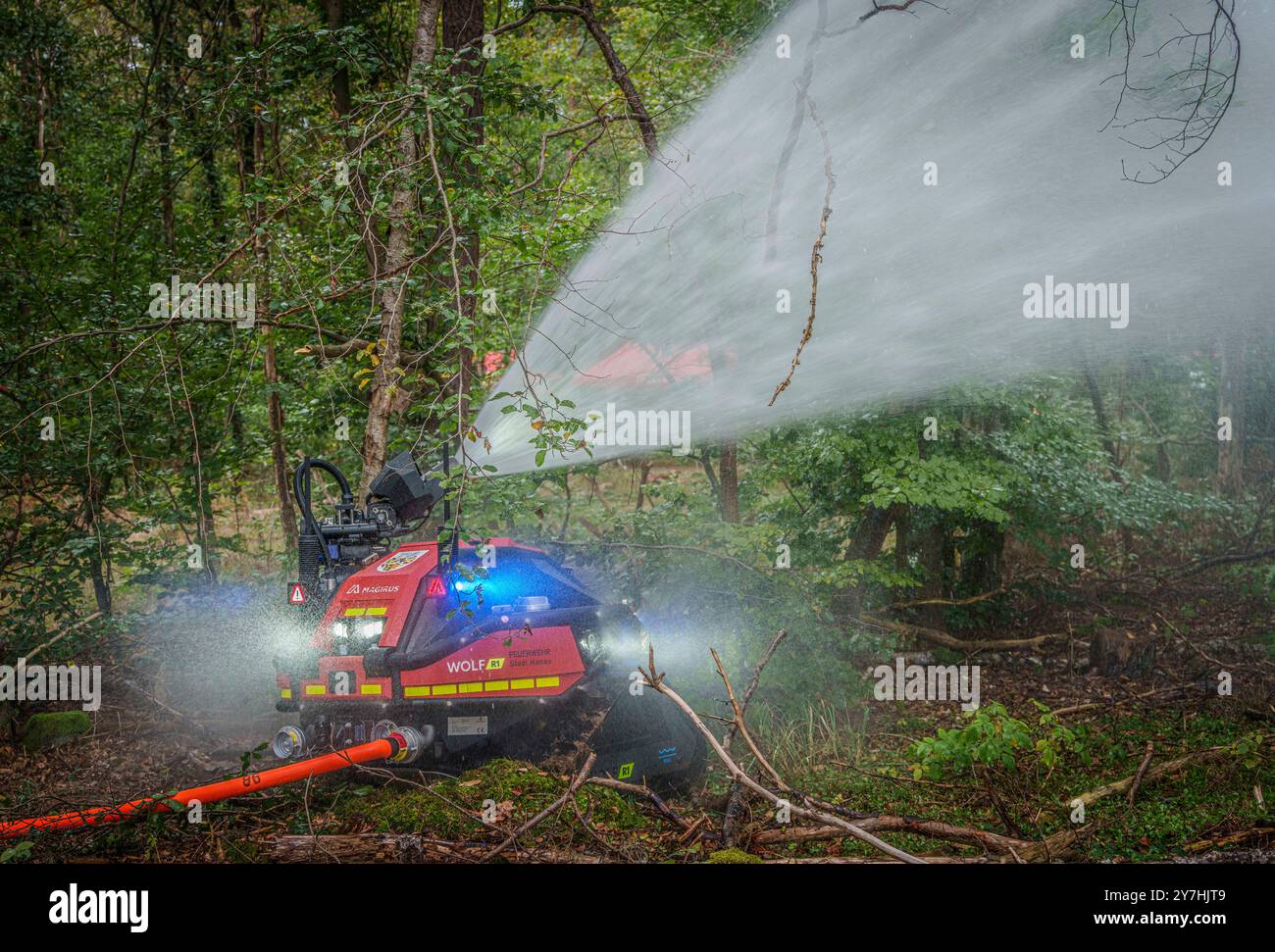 Hanau, Germany. 30th Sep, 2024. The extinguishing robot, also known as ...