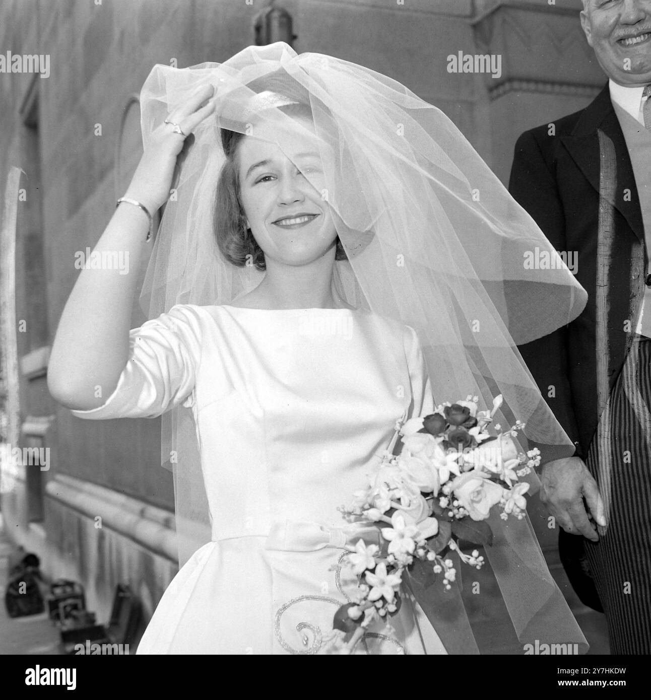 WEDDING OF ANN ROBSON DAUGHTER OF SIR THOMAS & LADY WEDS GEORGE BAY IN ...