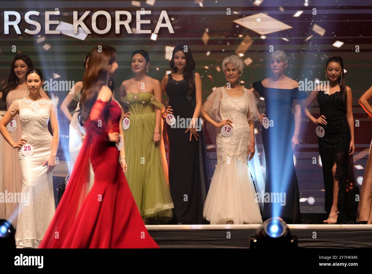 South Korean Choi Soon-hwa, 81-year-old, third from right, attends the ...