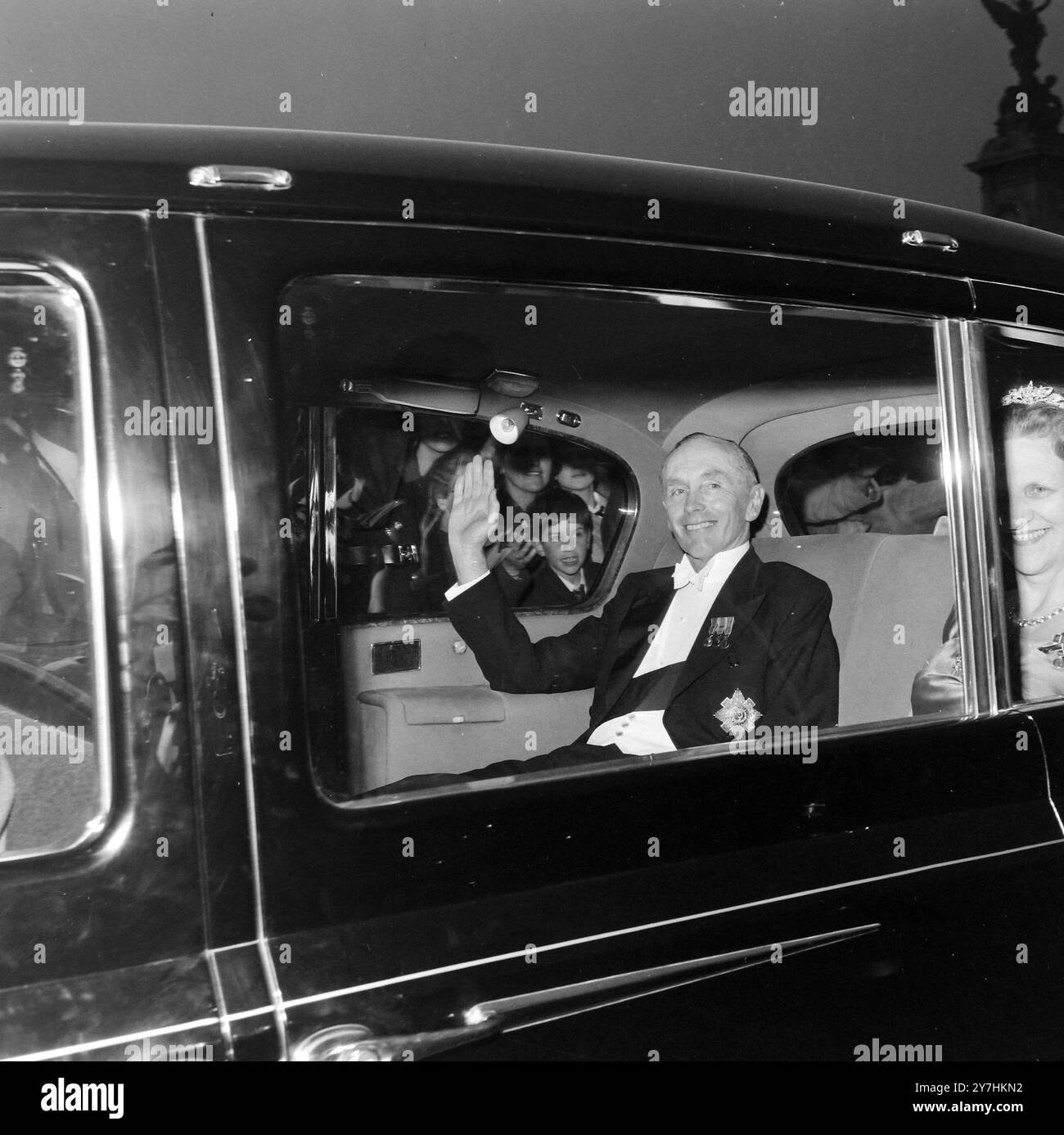 BRITISH PRIME MINISTER LORD ALEC DOUGLAS HOME WITH WIFE AT BANQUET AT ...