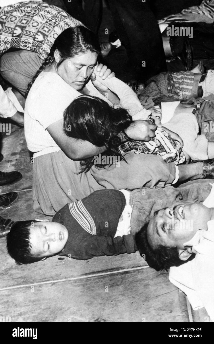 FOOTBALL RIOTS VICTIMS AT NATIONAL FOOTBALL STADIUM IN LIMA, PERU ; 27 ...