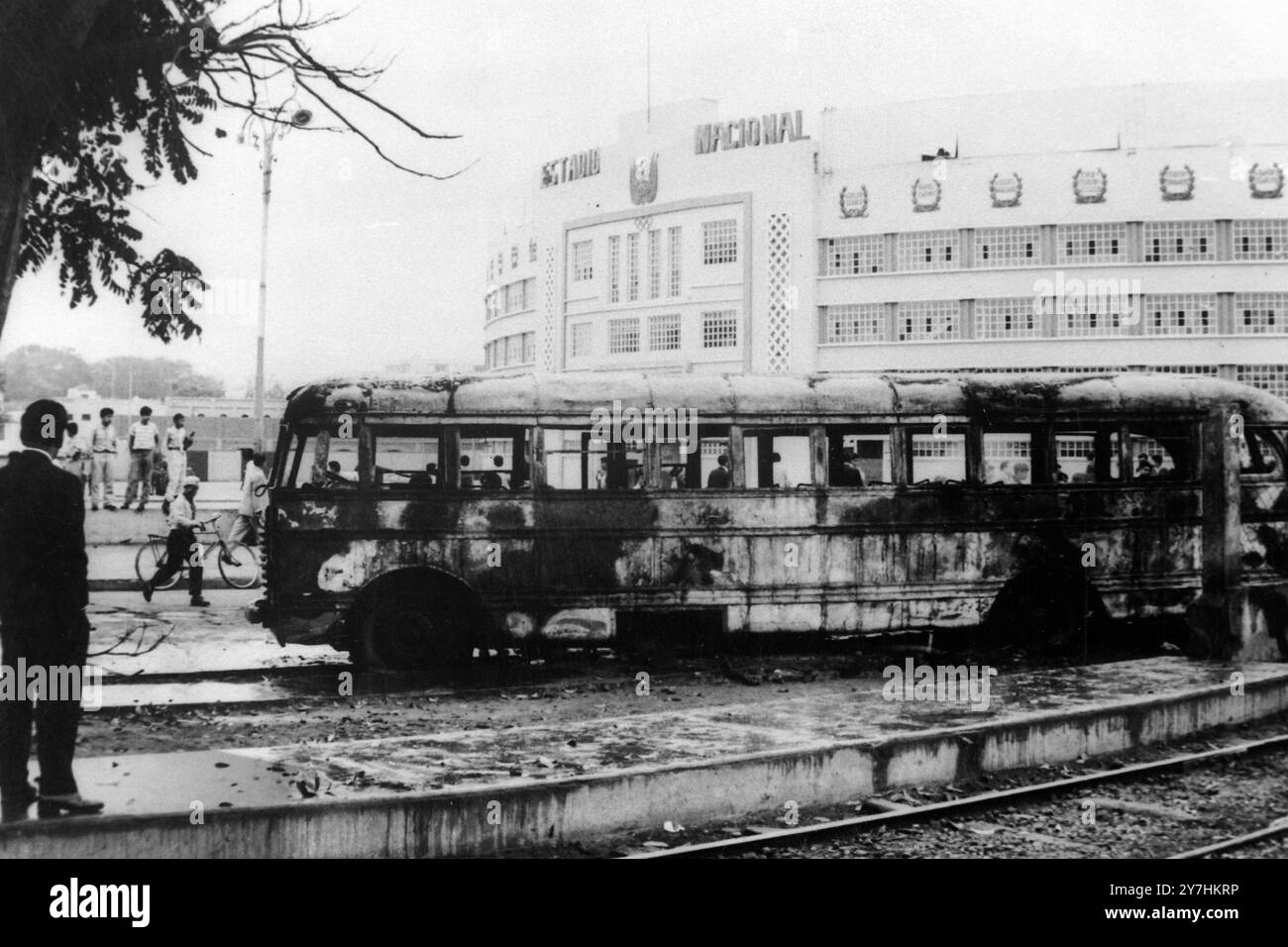 FOOTBALL RIOTS AT NATIONAL FOOTBALL STADIUM IN LIMA, PERU ; 27 MAY 1964 ...
