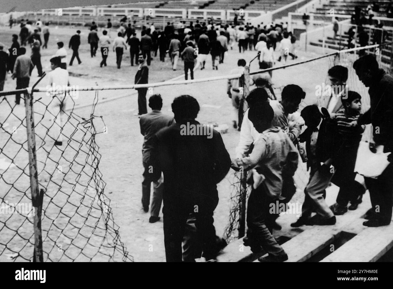 FOOTBALL RIOTS AT NATIONAL FOOTBALL STADIUM IN LIMA, PERU ; 26 MAY 1964 ...