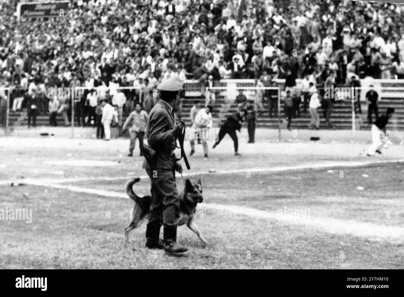 FOOTBALL RIOTS AT NATIONAL FOOTBALL STADIUM IN LIMA, PERU ; 26 MAY 1964 ...