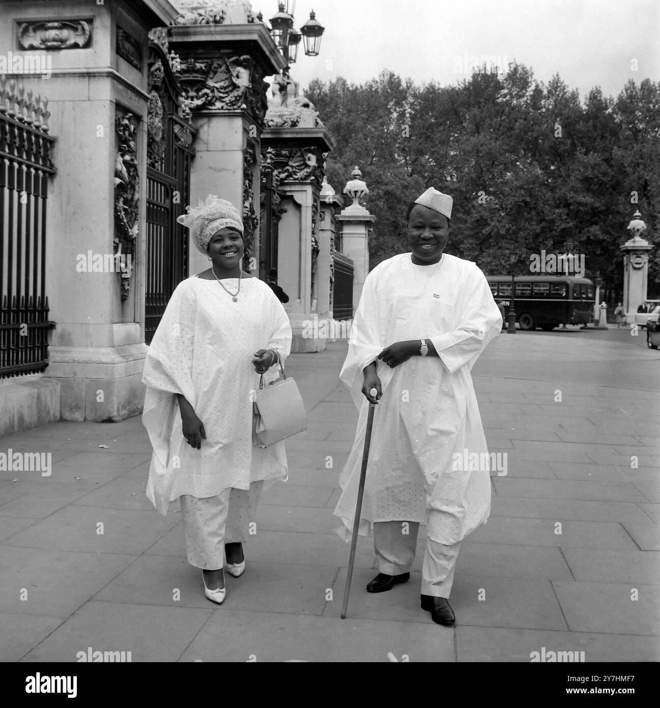 DOCTOR W H FITZJOHN - SIERRA LEONE HIGH COMMISSONER WITH WIFE IN LONDON ...