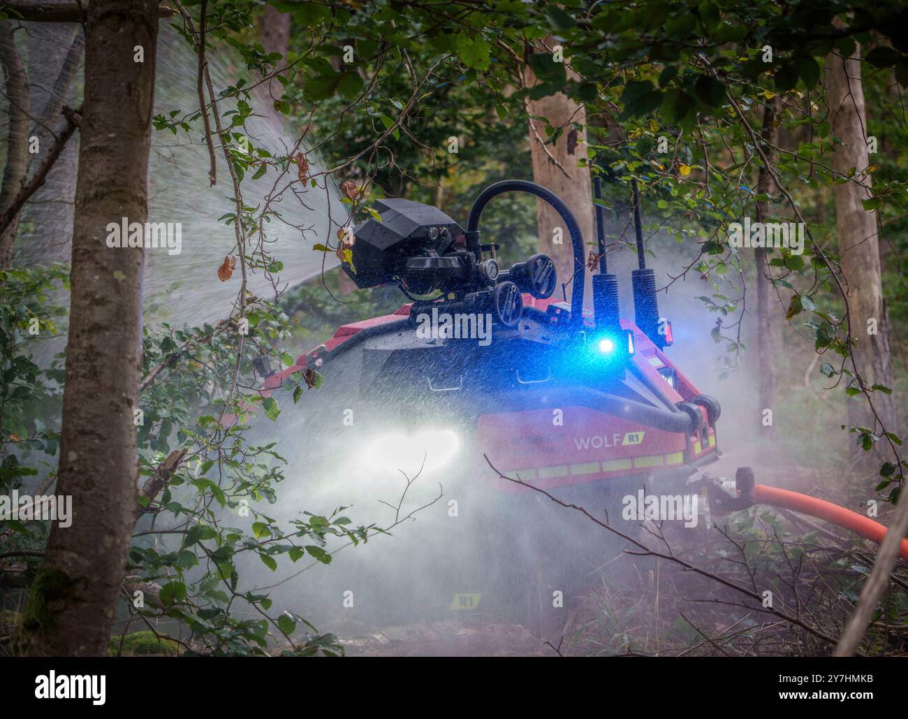 Hanau, Germany. 30th Sep, 2024. The extinguishing robot, also known as ...