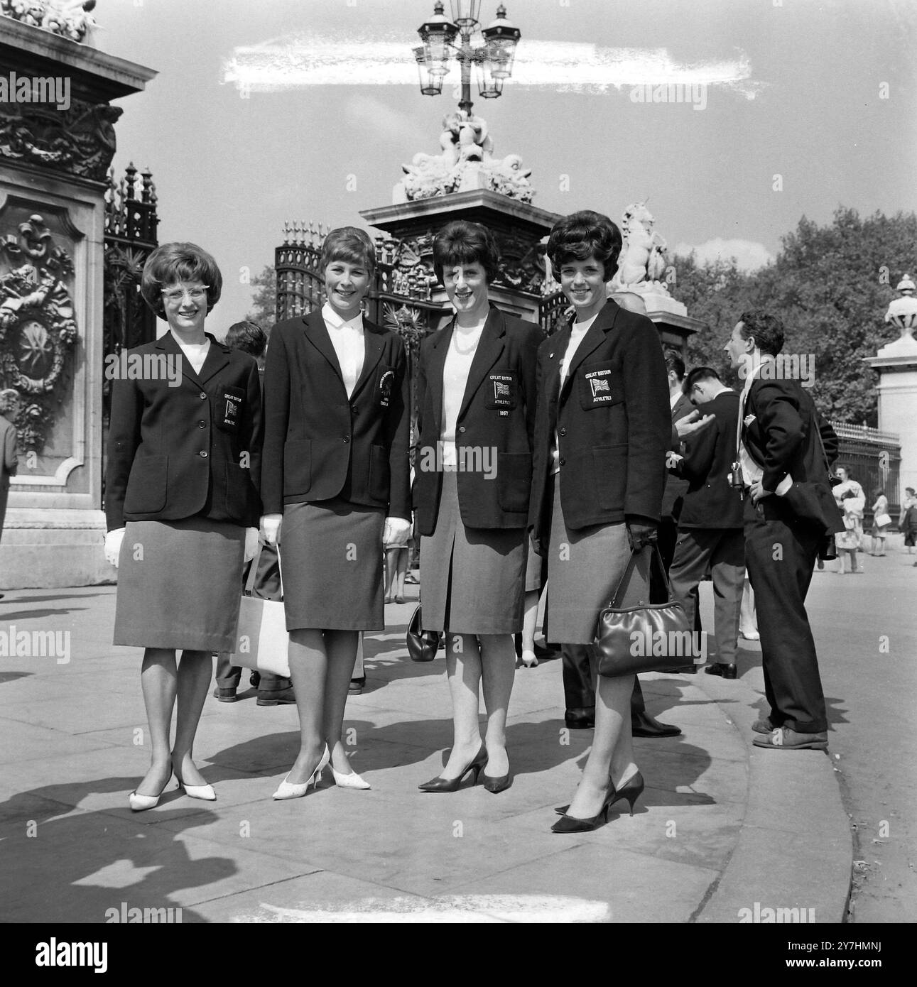 BRITISH SPRINT GIRLS AWARDED MADELINE COBB, MARY RAND, DOROTHY HYMAN ...