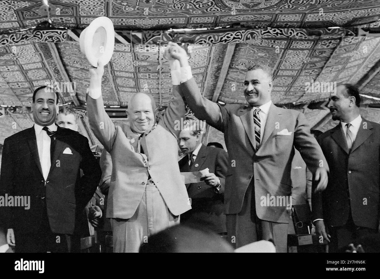Gamal nasser aswan dam Black and White Stock Photos & Images - Alamy