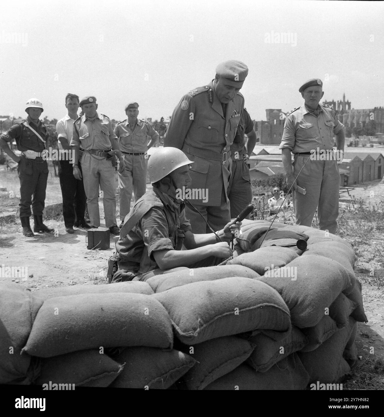 ARMY IRISH TROOPS ARE INSPECTED BY GENERAL PREM SINGH GYANI IN ...