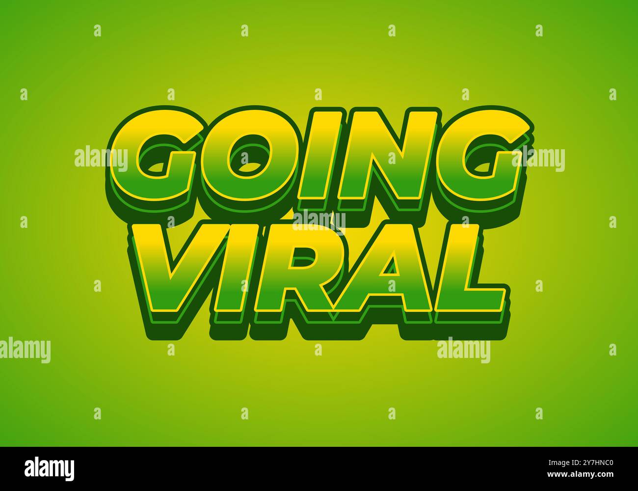 Going viral. Text effect design in 3D style with modern colors Stock ...