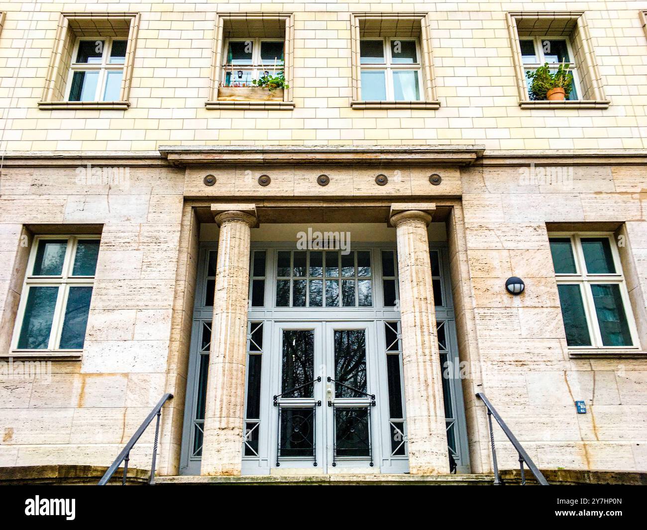 Entrance 1950 s build Apartment Building Entrance to a 1950 s build GDR ...